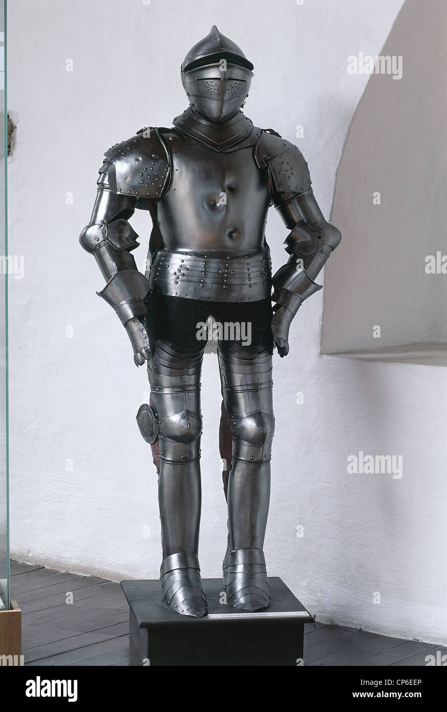 Slovakia - Krasna Horka. Armor on display in the castle Stock Photo - Alamy