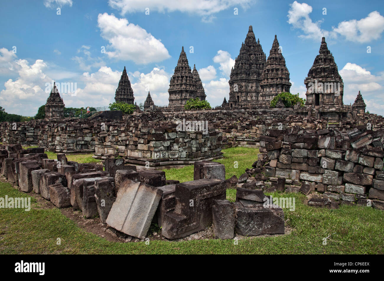 The great Prambanan Temple complex featuring more than 50 temple sites ...