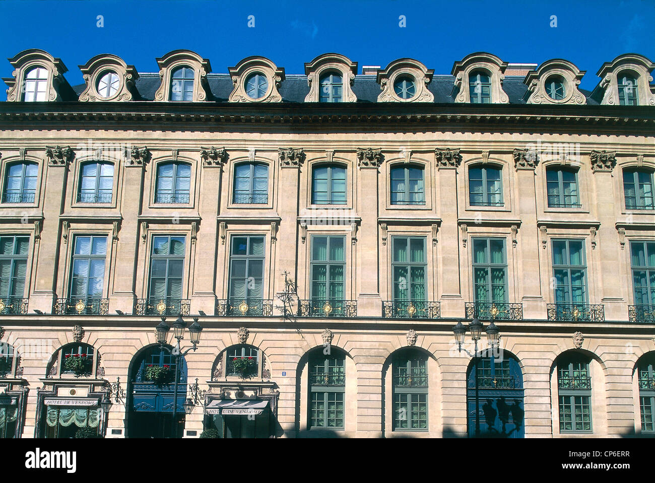 France - Paris. Rue Saint Honore, Place Vendome (project JHMansart ...
