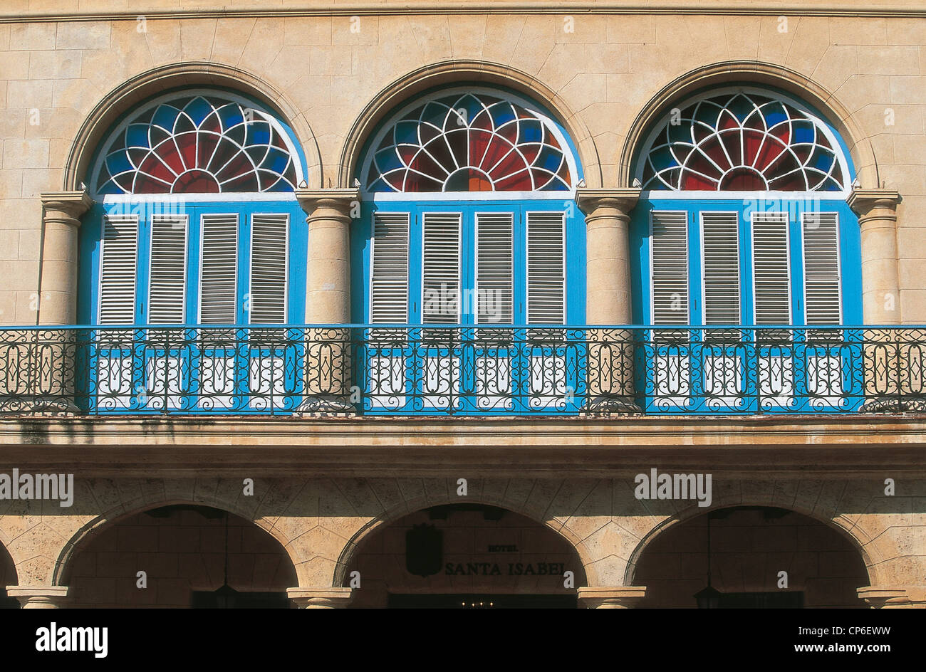 Cuba Havana (La Habana). Hotel Santa Isabel, ancient palace of Count of ...