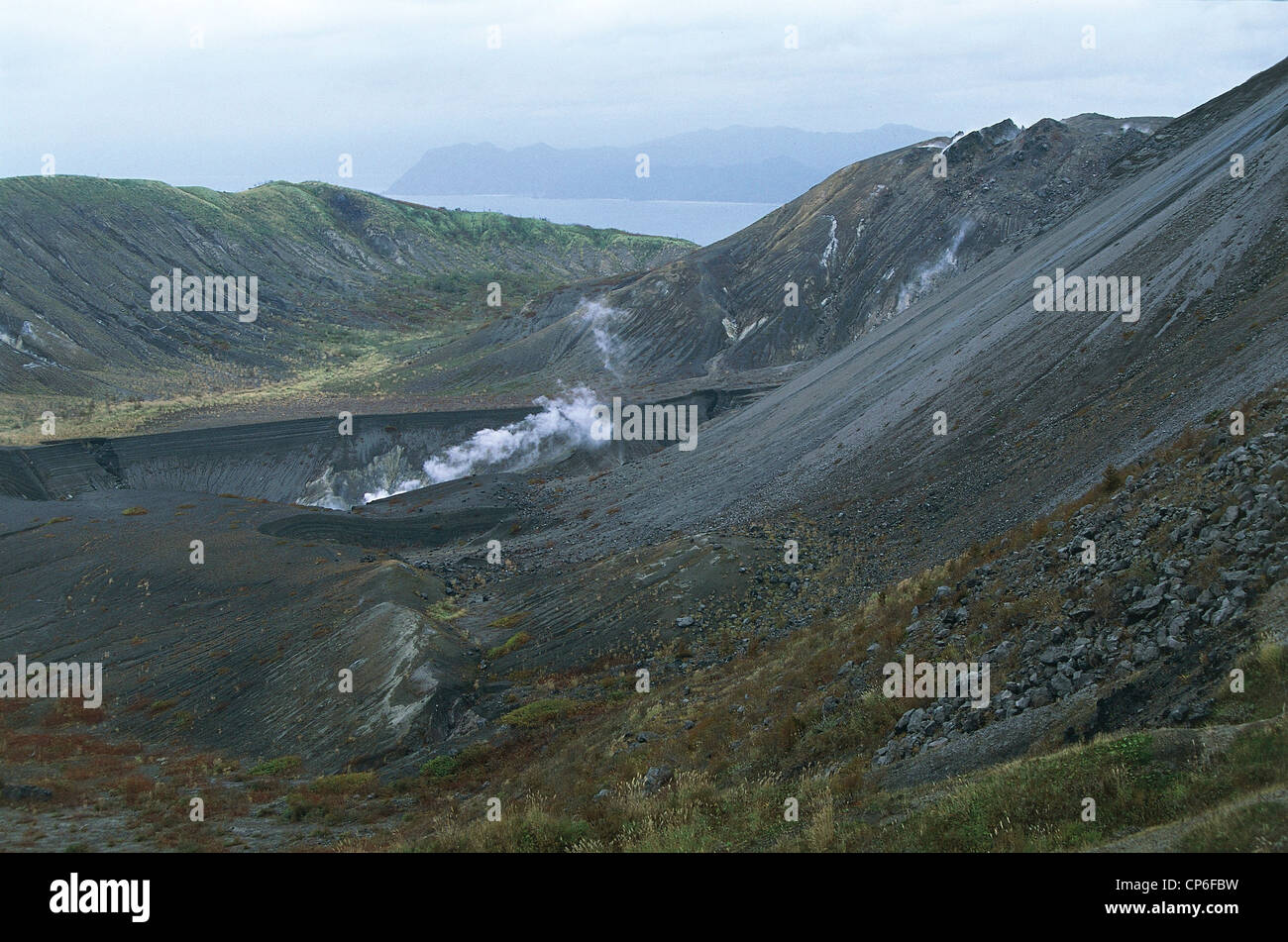 Japan - Hokkaido. Shikotsu-Toya National Park, Volcano Usu (Usu-zan ...