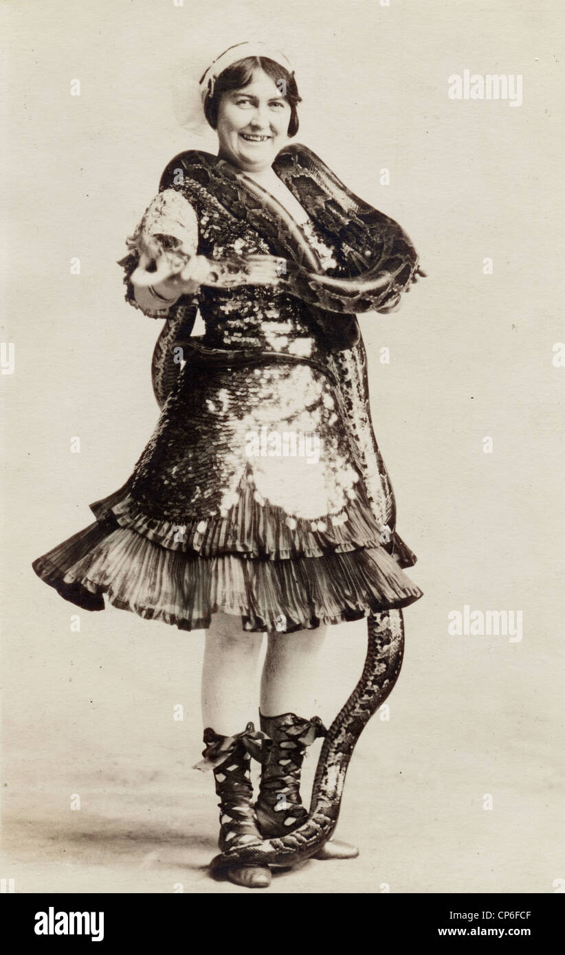 Woman with snake hi-res stock photography and images - Alamy