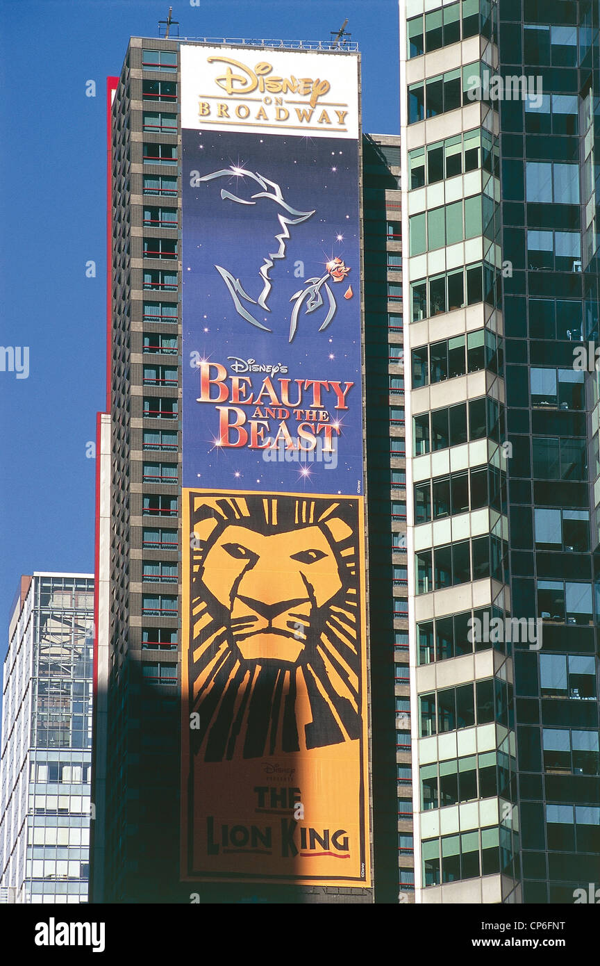 United States of America - New York. Theatre District. Times Square ...