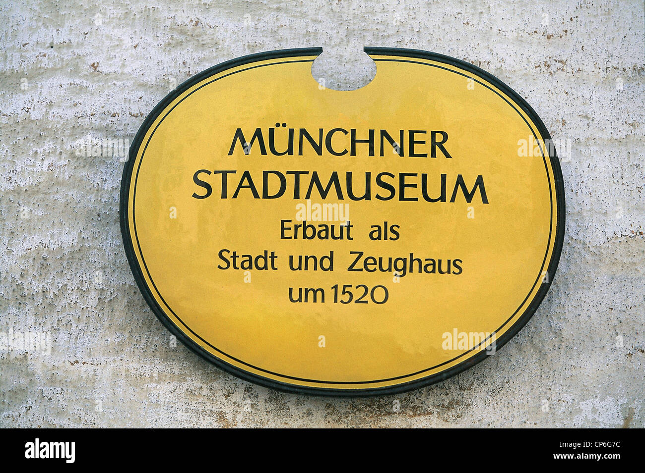 Germany - Bavaria - Monaco. Sign of the Munchner Stadtmuseum Stock ...