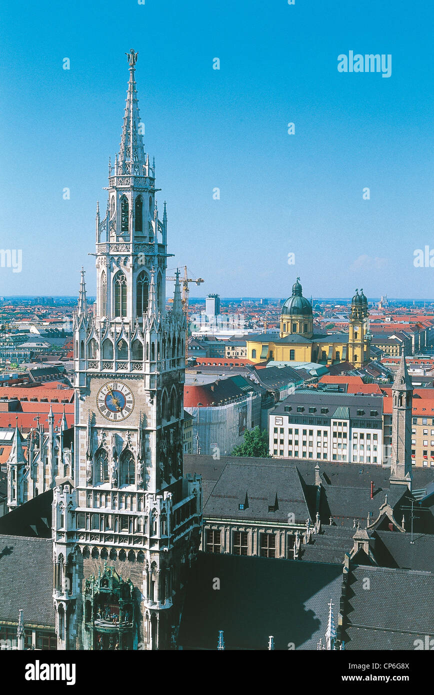 Germany - Munich - Monaco di Baviera, the new City Hall (Neues Rathaus ...