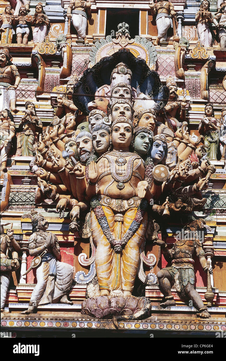 Sri Lanka - Colombo, Hindu temple. Particular Stock Photo - Alamy