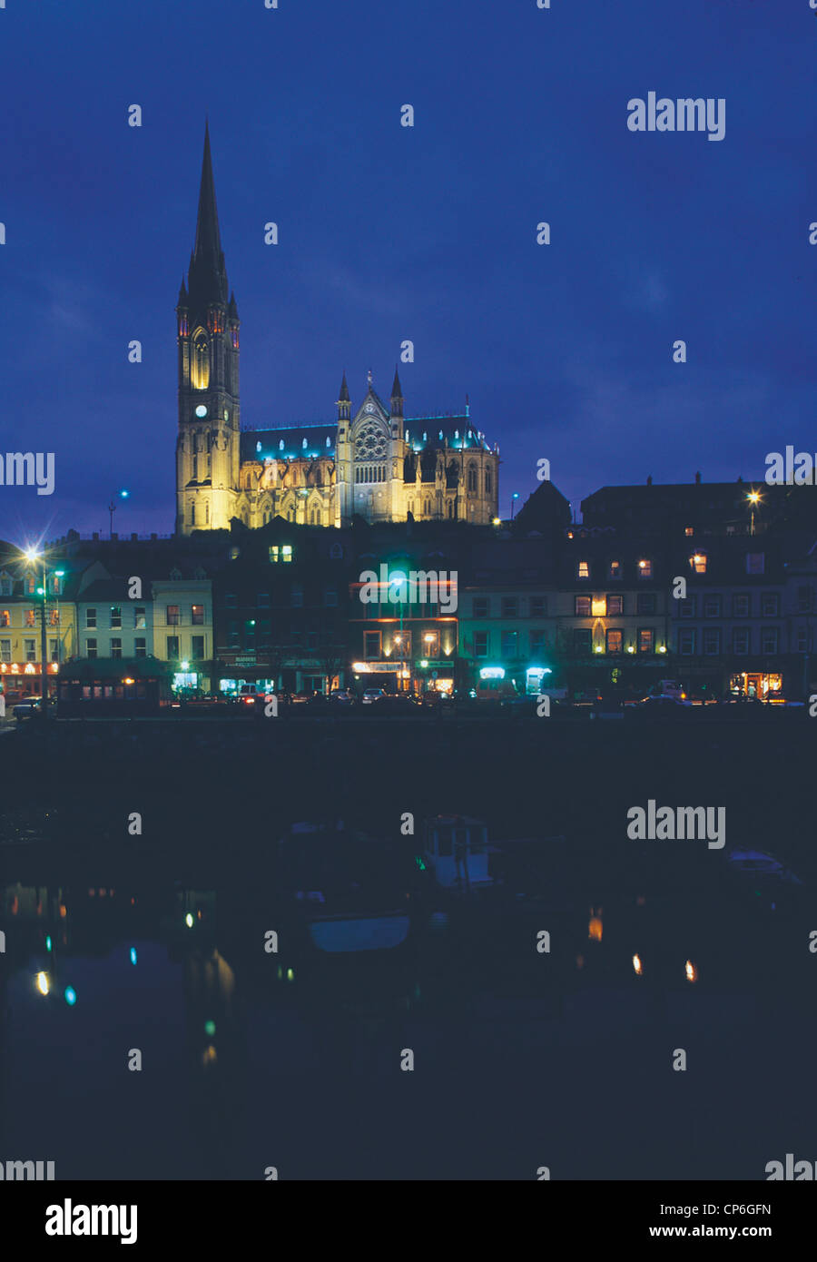 Ireland County Cork Cobh CATHEDRAL NIGHT Stock Photo - Alamy
