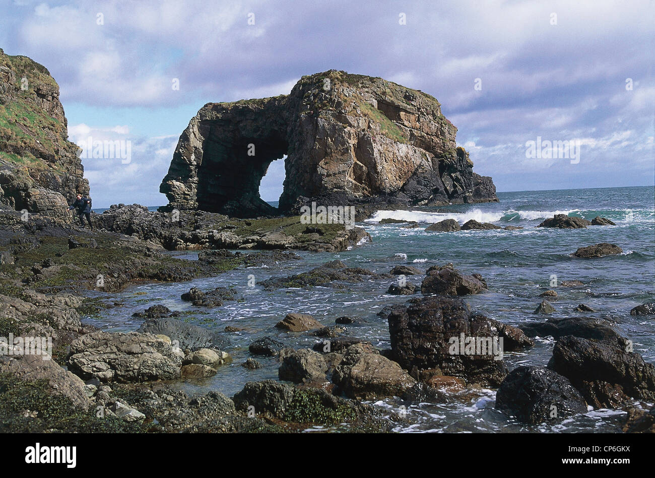Ireland - County Donegal - Fanad peninsula - Doagh Beg. Natural Arch ...