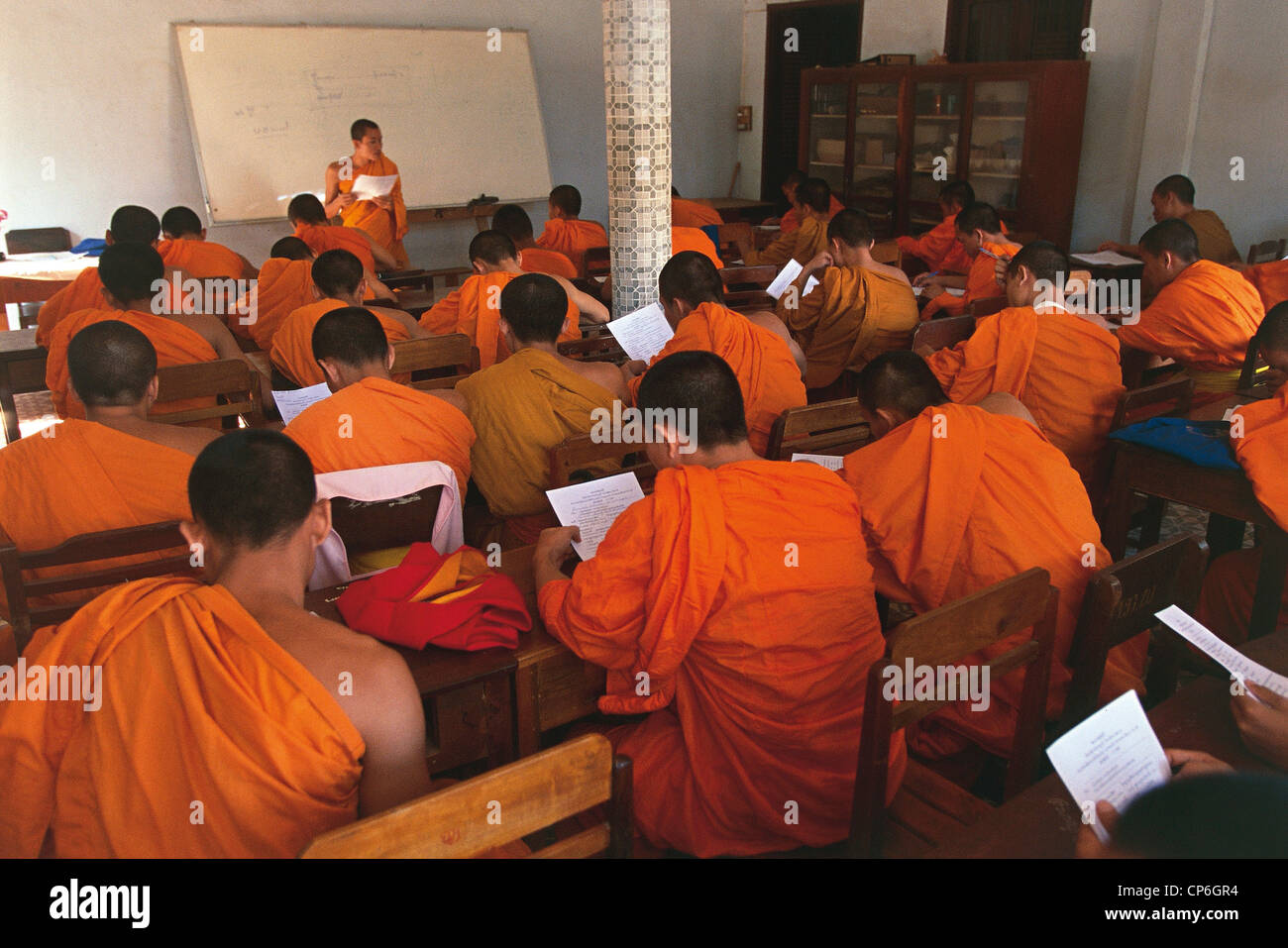Laos - Vientiane (Viangchan), the Vat Ong Teu (Buddhist Institute ...
