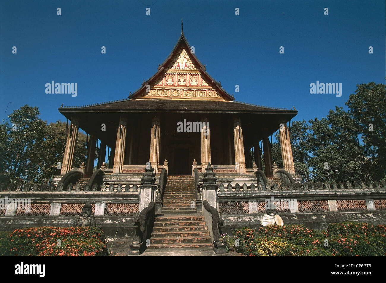 Laos - Vientiane (Viangchan), the Buddhist Temple Phrakeo Vat (Vat ...