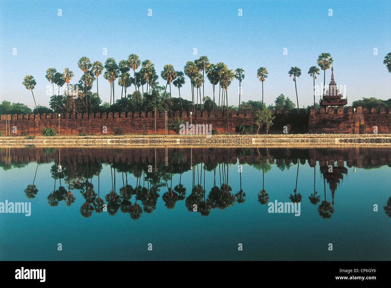 Myanmar (Burma) - Mandalay Royal Palace. The walls Stock Photo - Alamy