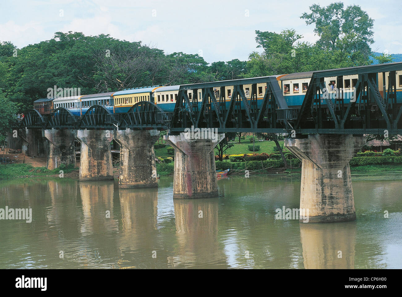 THAILAND KANCHANABURI Bridge on the River Kwai Stock Photo - Alamy
