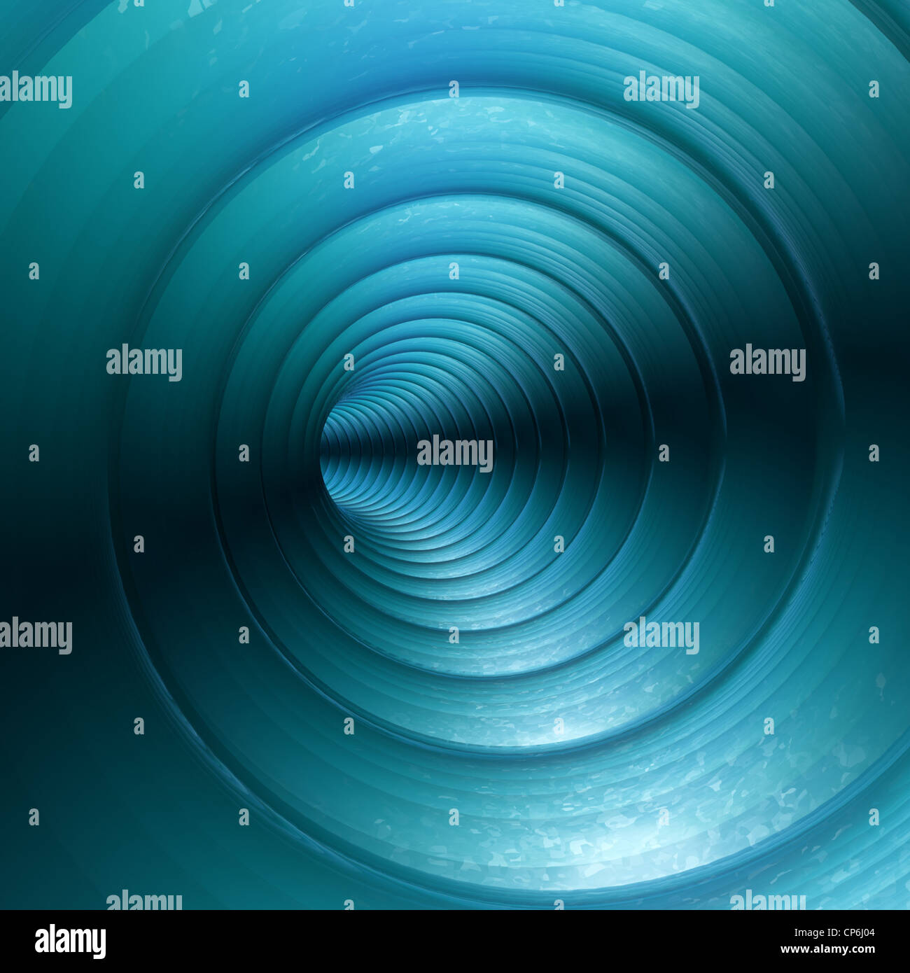 Turquoise Vortex Abstract Metallic Background With Twirling Twisting ...