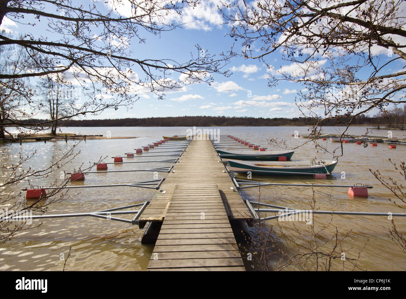 harbor in spring Stock Photo - Alamy