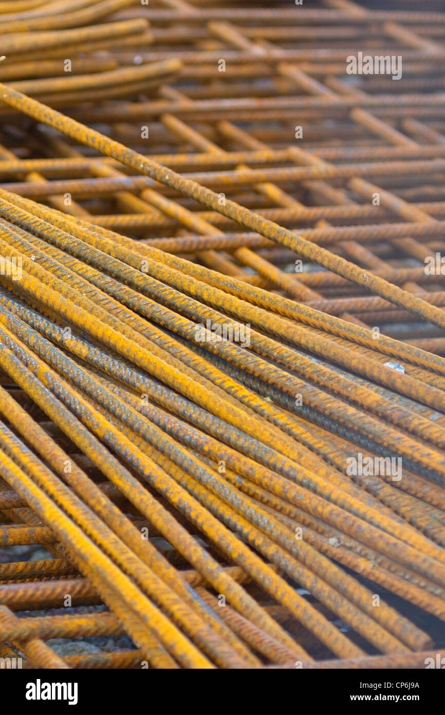 Rusty concrete reinforcement steel bars hi-res stock photography and ...