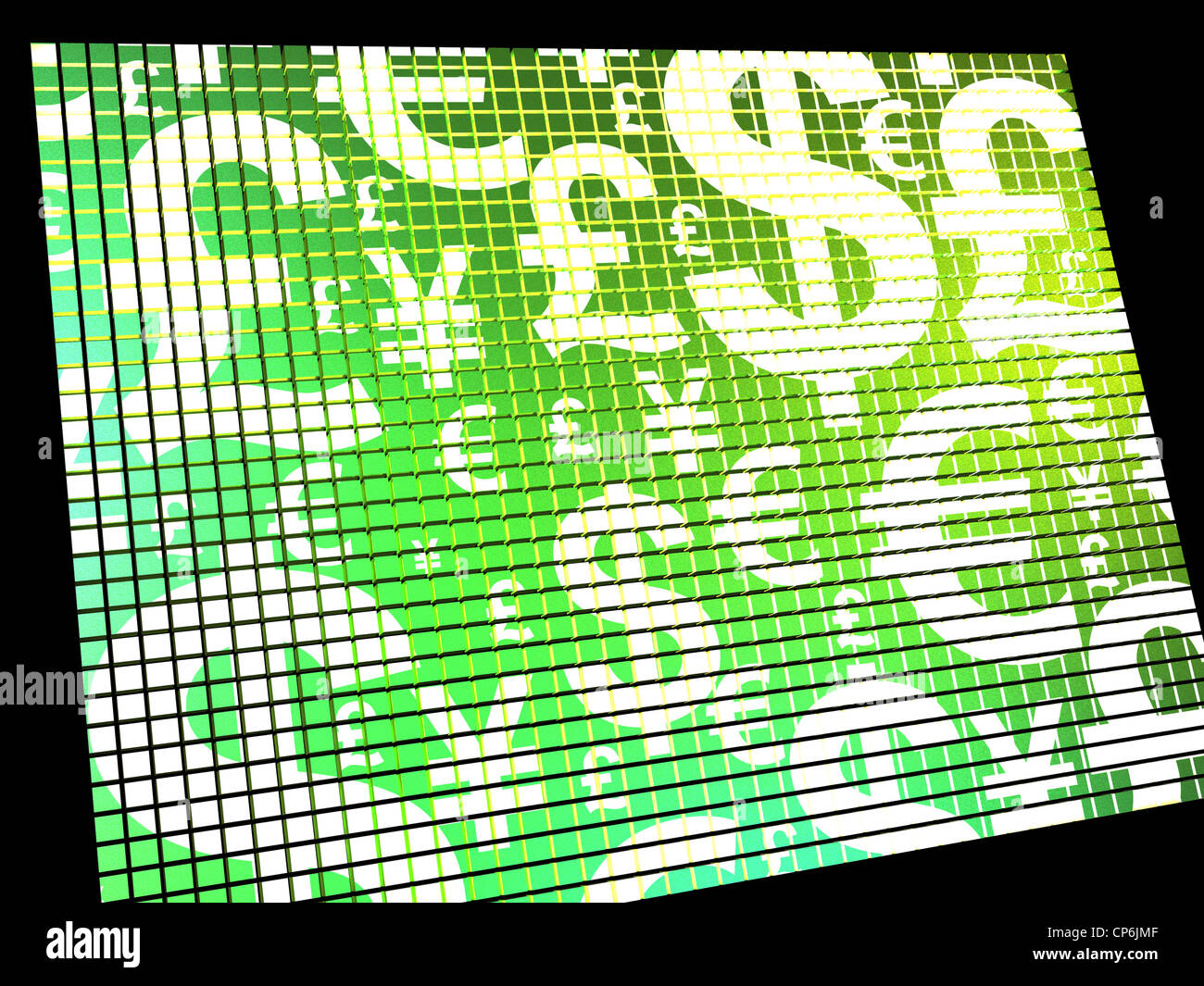 Currency Symbols On Compter Screen Showing Exchange Rate And Finances ...