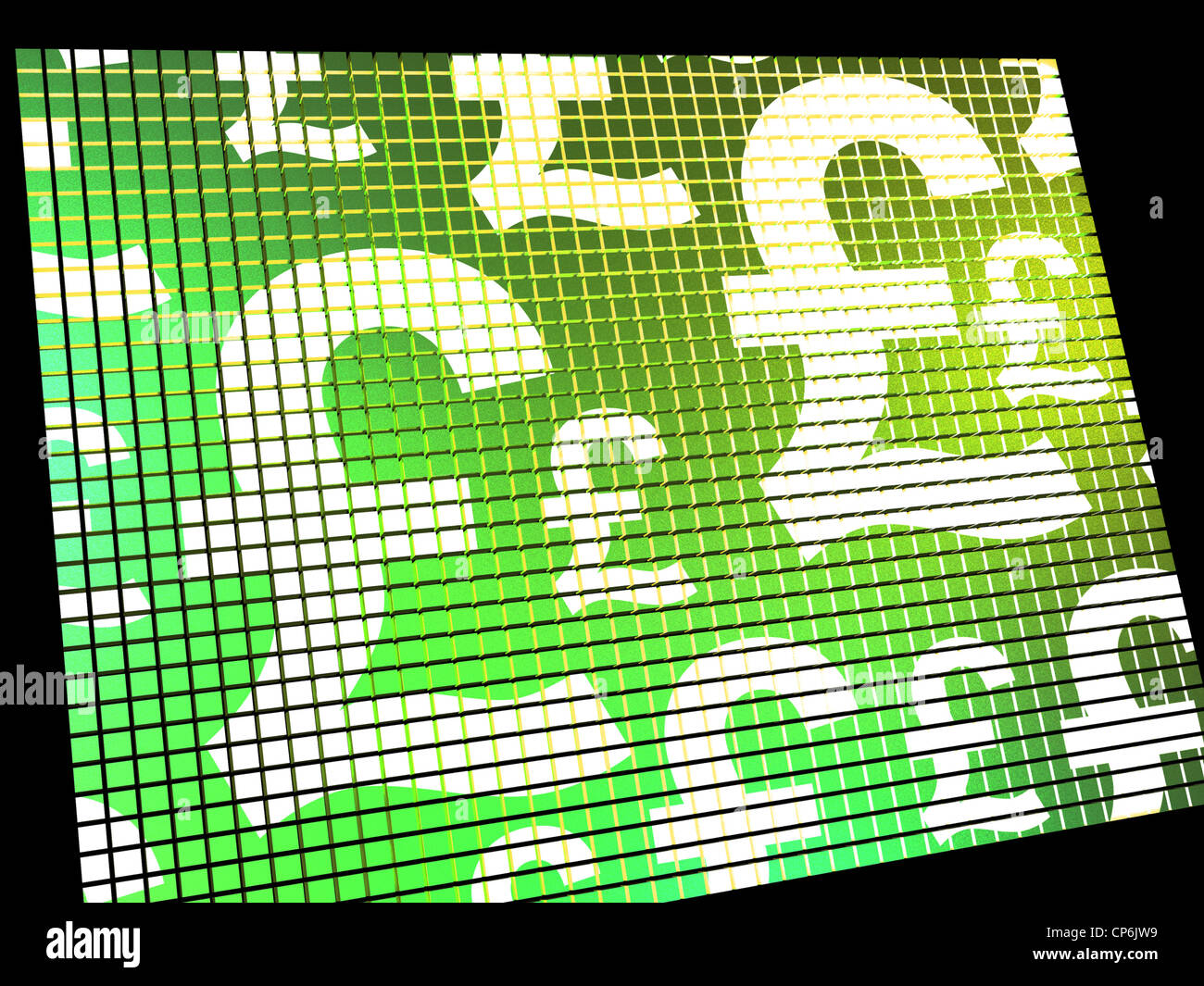 Pound Symbols On Screen Showing Money And Investments Stock Photo - Alamy