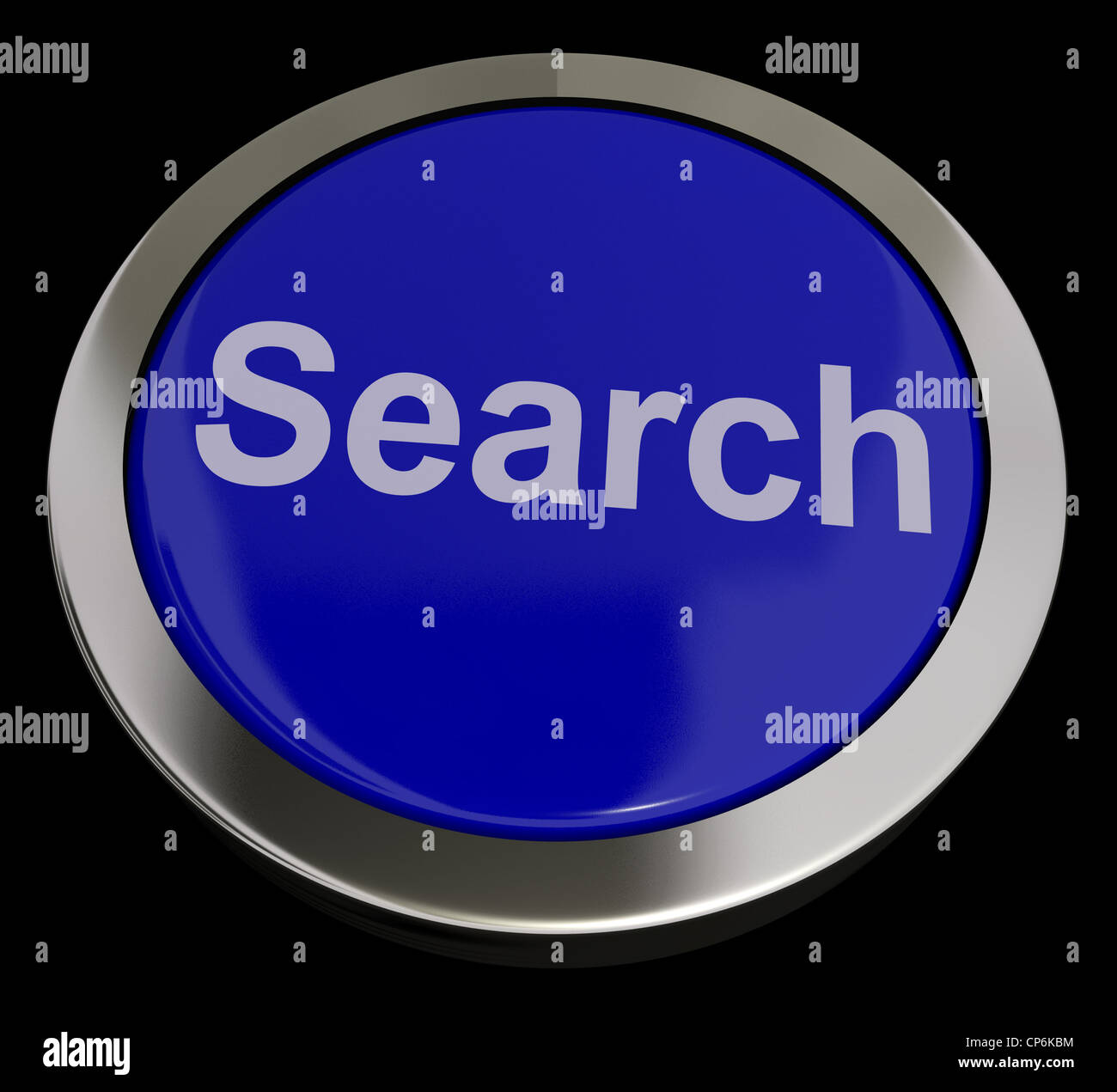 Search Button Showing Internet Access And Online Researching Stock ...