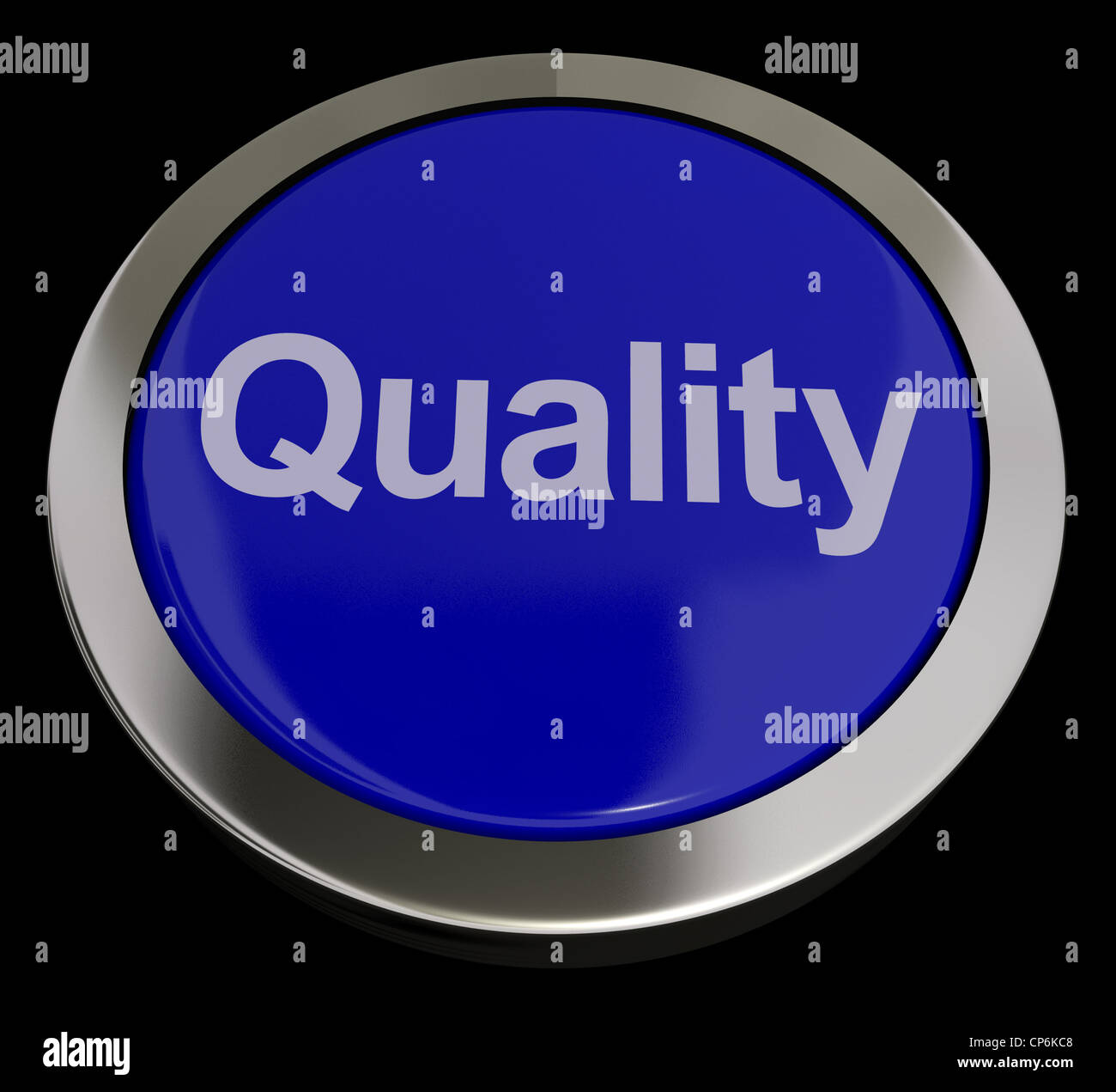 Quality Button Representing Excellent Service Or Product Stock Photo ...