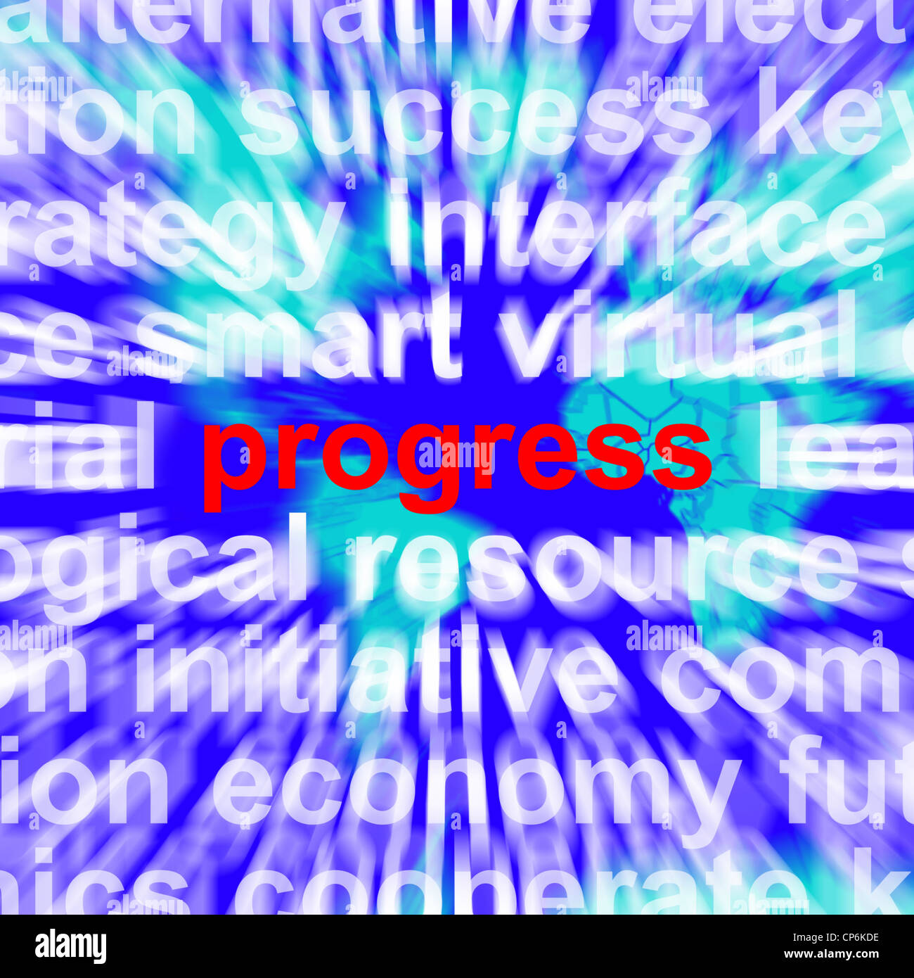 Progress Word Meaning Growth Profit And Improvements Stock Photo - Alamy
