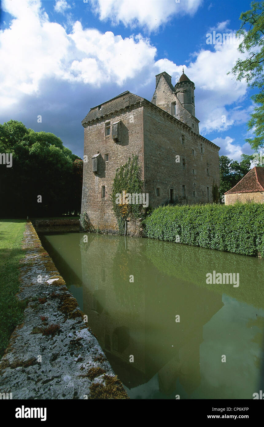 France - Burgundy - Thenissey. Thenissey Castle, the original castle of ...