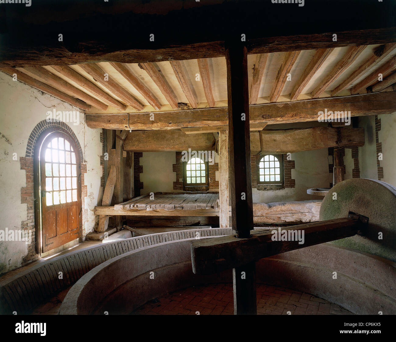 France - Upper Normandy - Chateau Chambray. Press for the production of ...