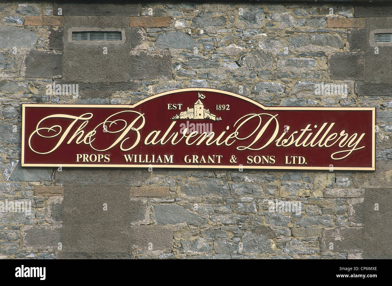 SCOTLAND Grampian DUFFTOWN Balvenie DISTILLERY Stock Photo - Alamy