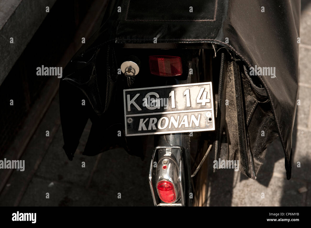 Kronan Bike Registration plate Amsterdam Holland Netherlands Europe EU ...