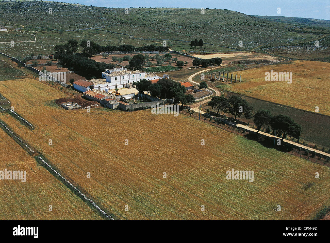 Puglia, Farm In The Province Of Bari. Aerial Photos Stock Photo - Alamy