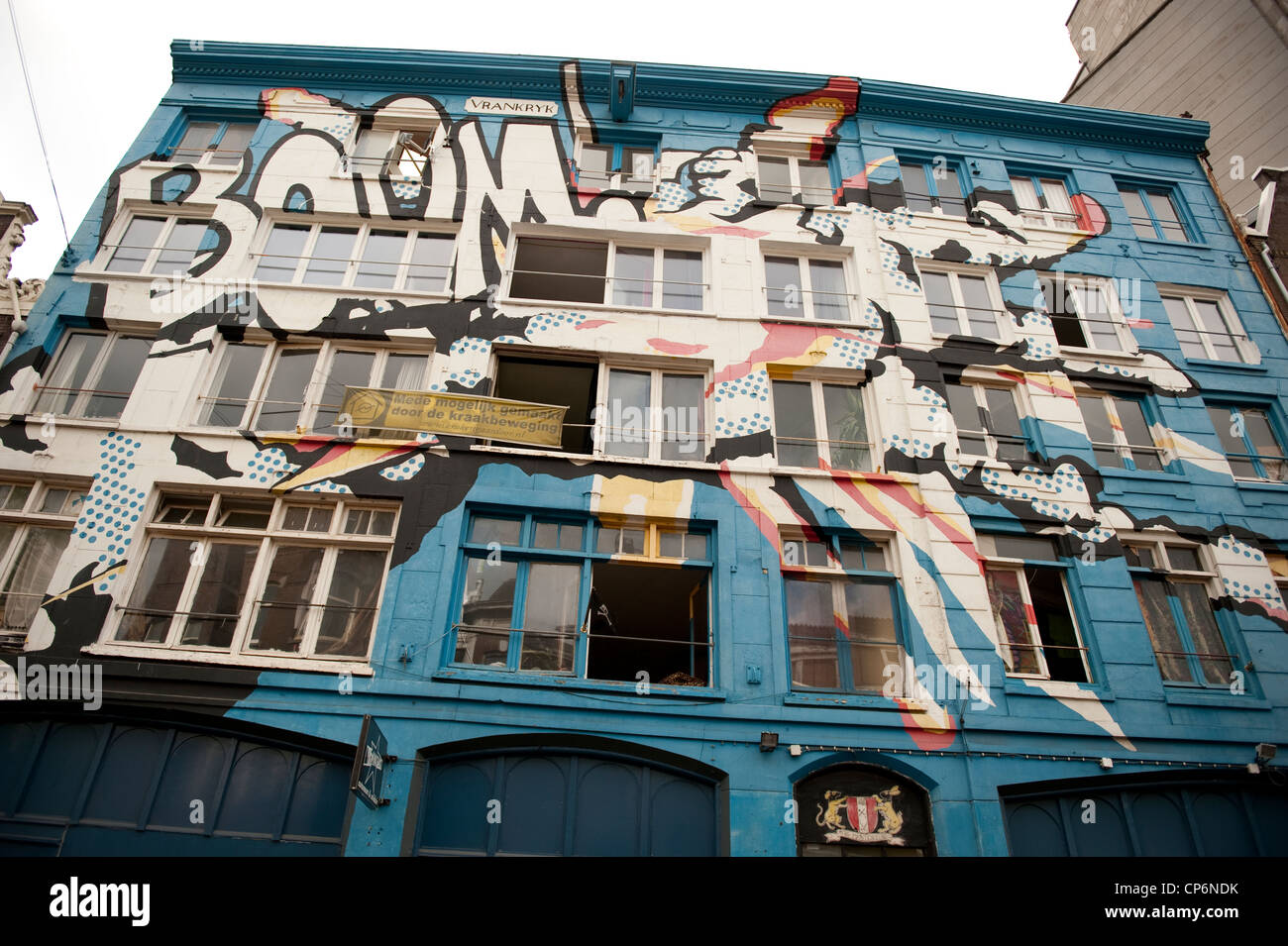 Colourful Graffiti Building Amsterdam Holland Netherlands Europe EU ...