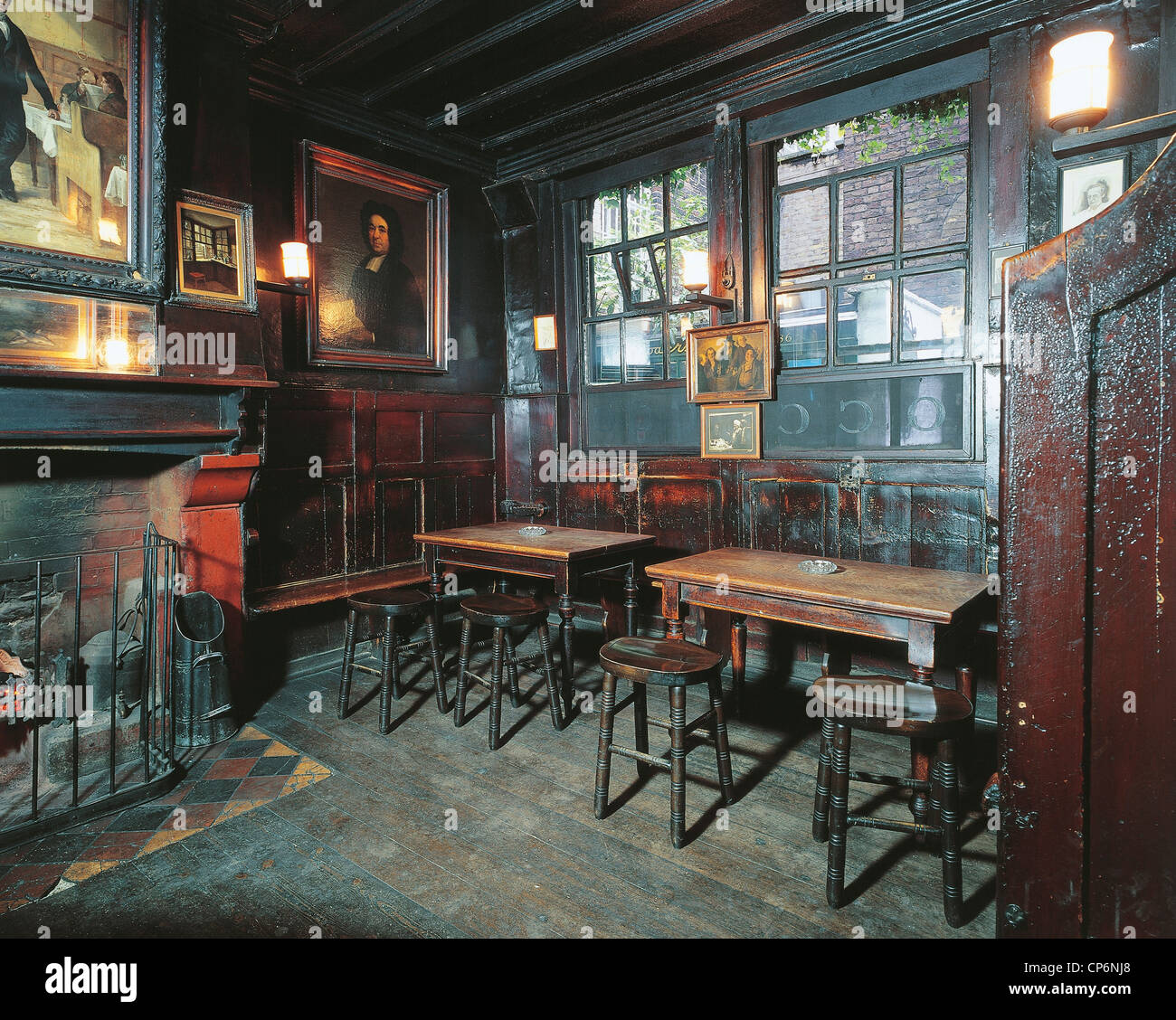 UNITED KINGDOM, LONDON. Ye Olde Cheshire Cheese Pub. INTERNAL Stock ...