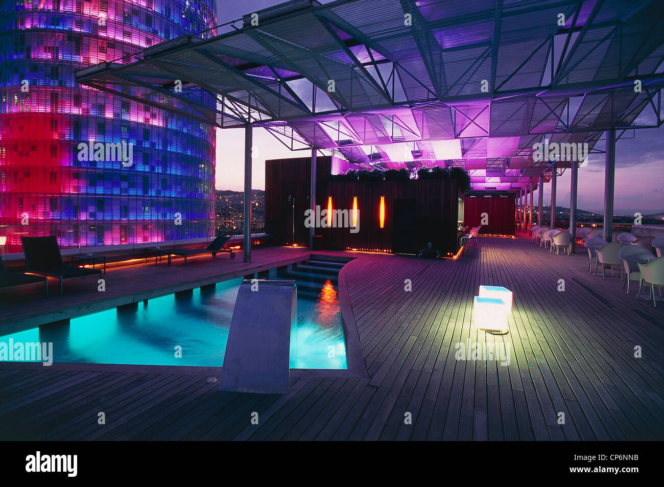 Spain Catalonia Barcelona Hotel Silken Diagonal Detail (draft Juli ...