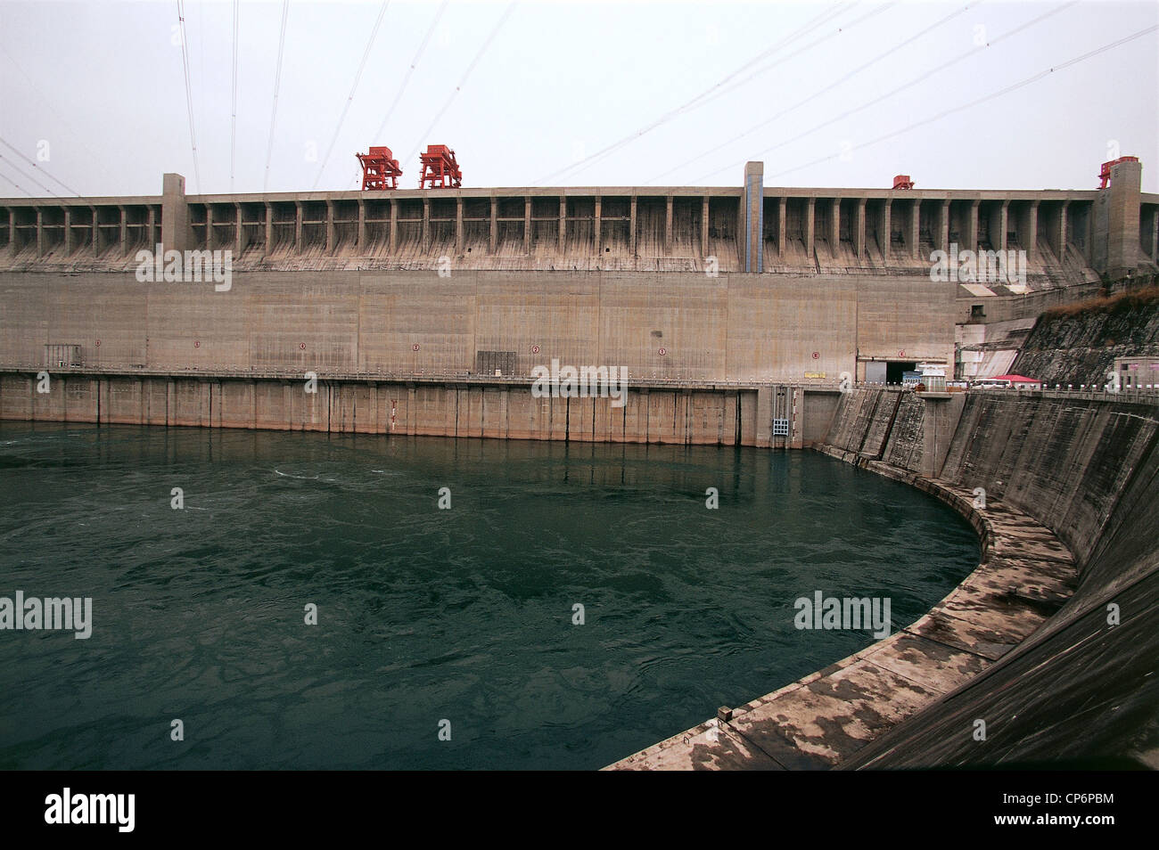 China Hubei Sandouping. Three Gorges Dam (San Xia), part of proposed ...