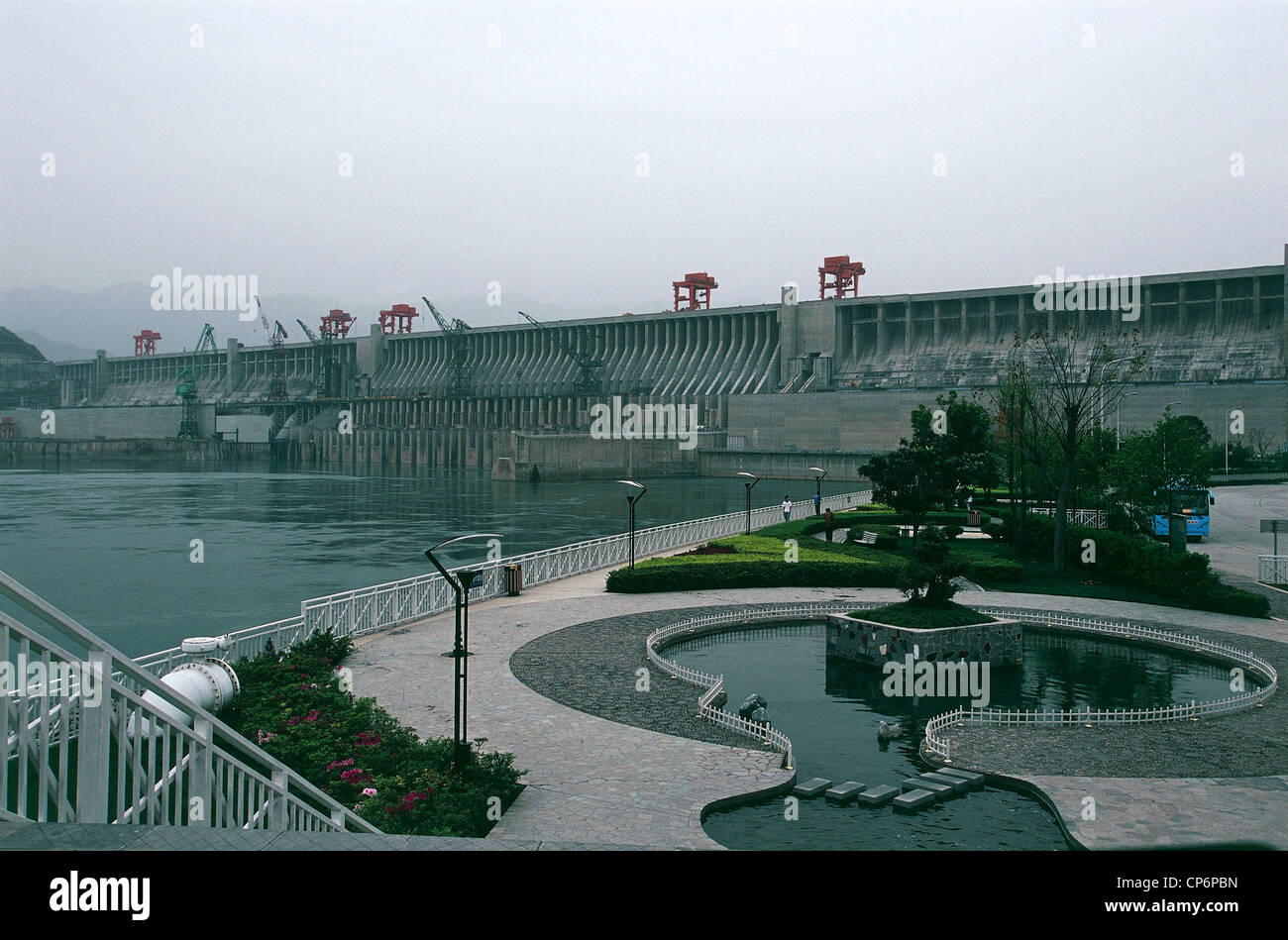 China Hubei Sandouping. Three Gorges Dam (San Xia), part of proposed ...