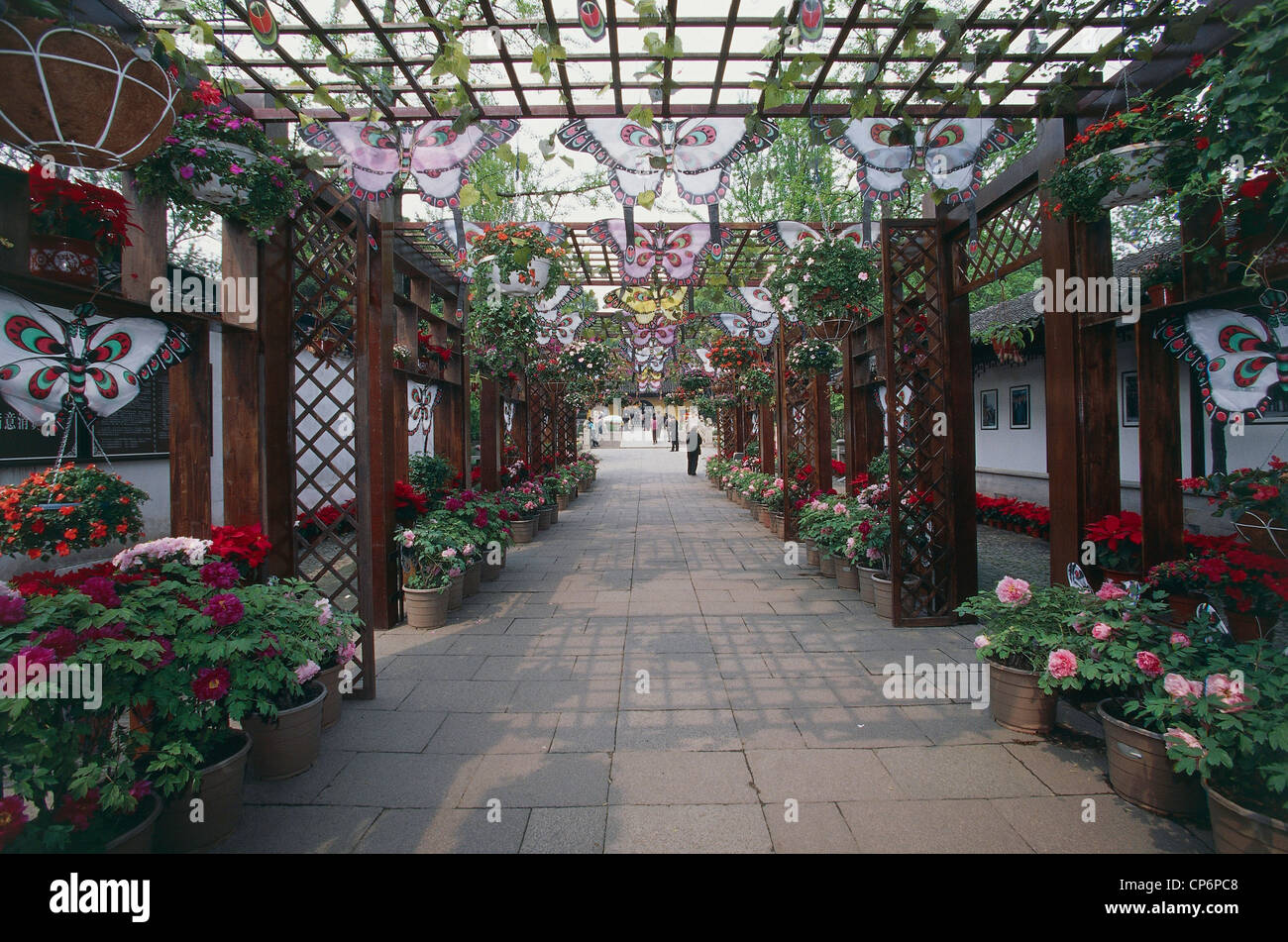 China - Jiangsu - Suzhou. Arbour on Tiger Hill (Hu Qiu Shan Stock Photo ...