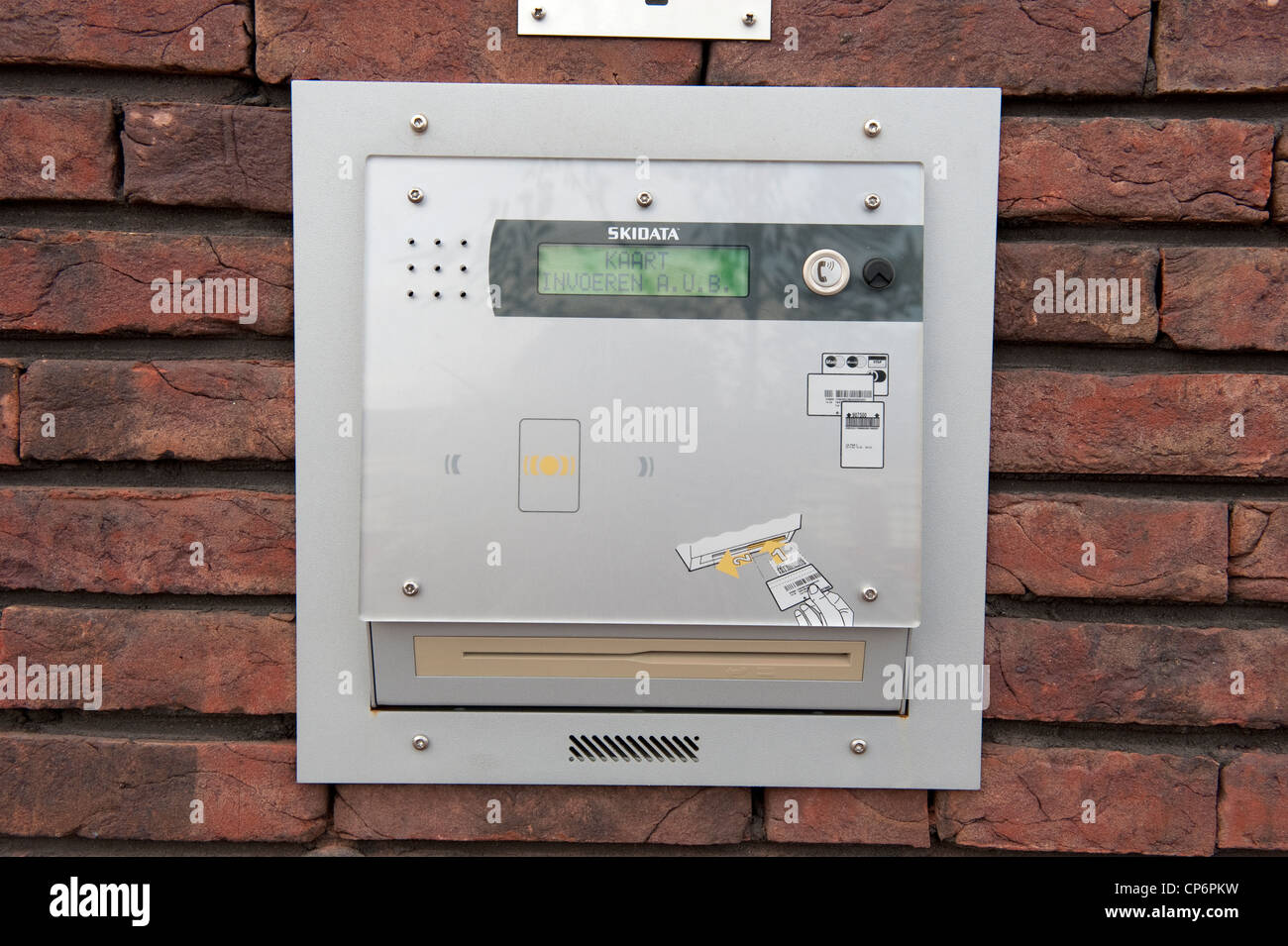 Ticket Swipe Car Park Door Entry Machine Delft Netherlands Holland ...