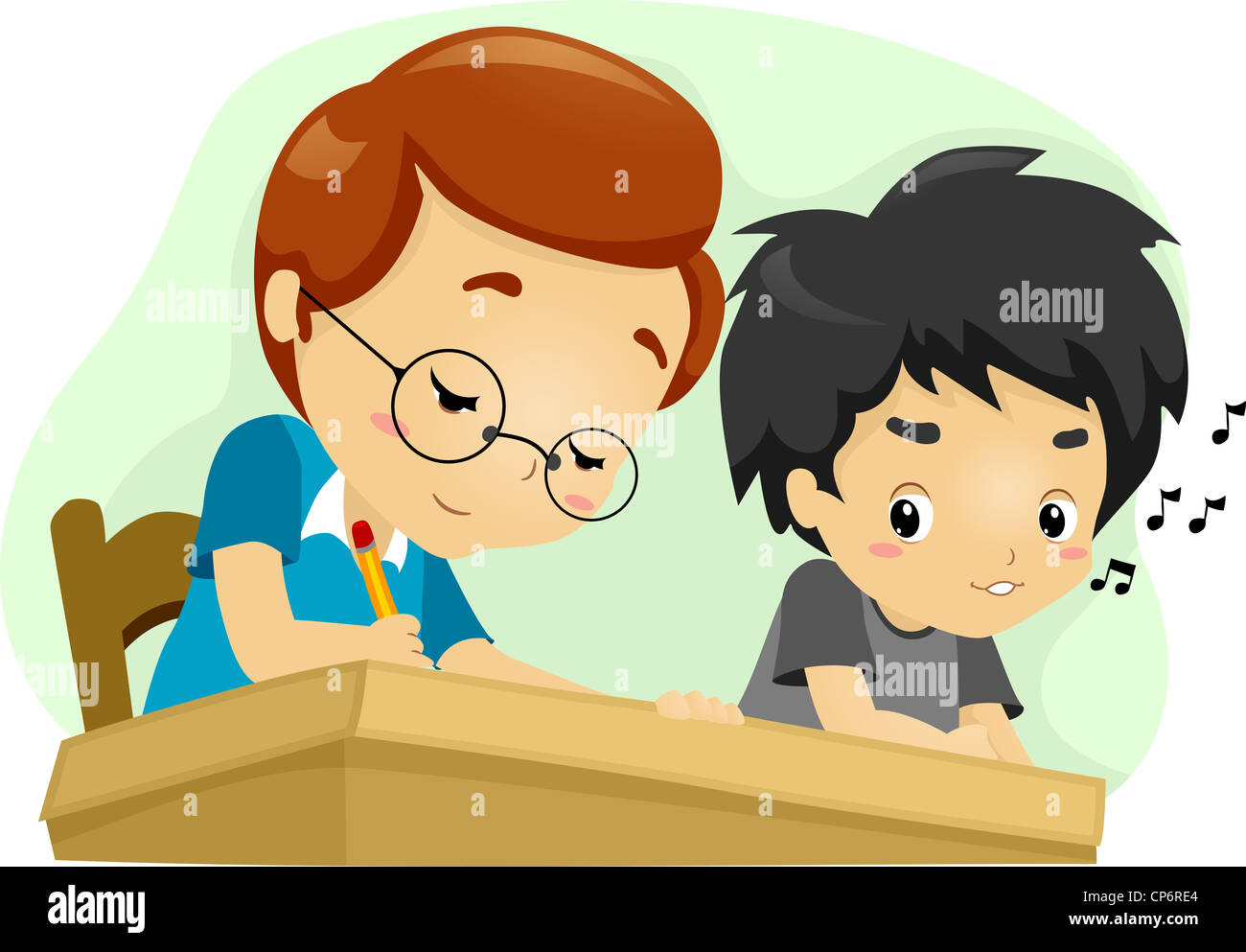 Copying cartoon hi-res stock photography and images - Alamy