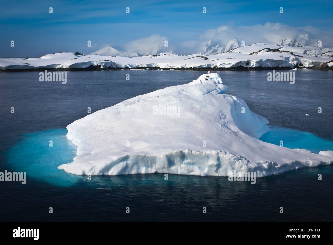 Antarctic iceberg in the snow Stock Photo - Alamy