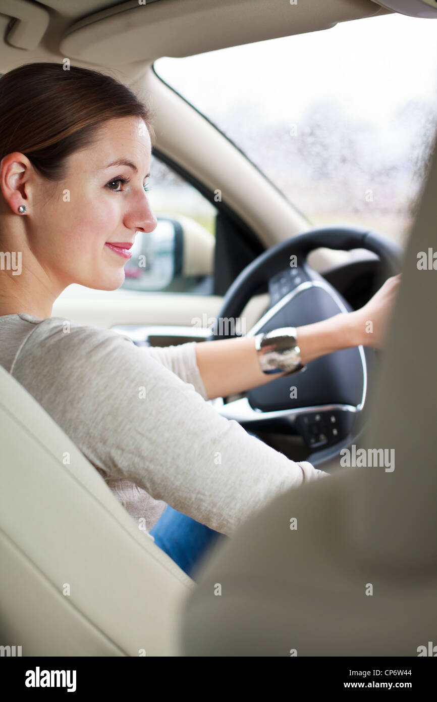 woman driving a car Stock Photo - Alamy