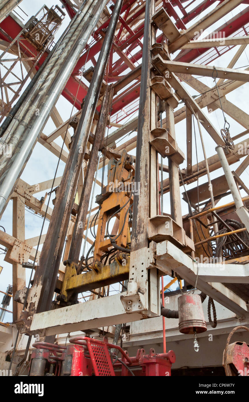 Derrick of Drilling Unit Stock Photo - Alamy