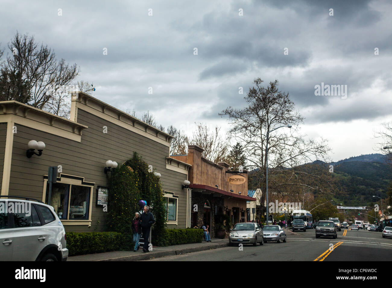 Downtown calistoga california in napa hi-res stock photography and ...