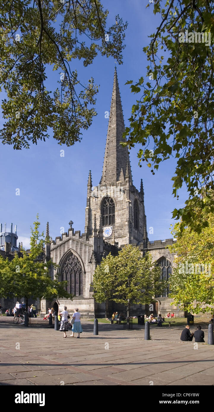 Sheffield Cathedral Church of St Peter and St Paul, Exterior with ...