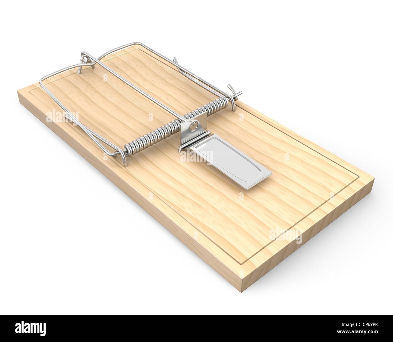 Wooden mouse trap, isolated on white background Stock Photo - Alamy