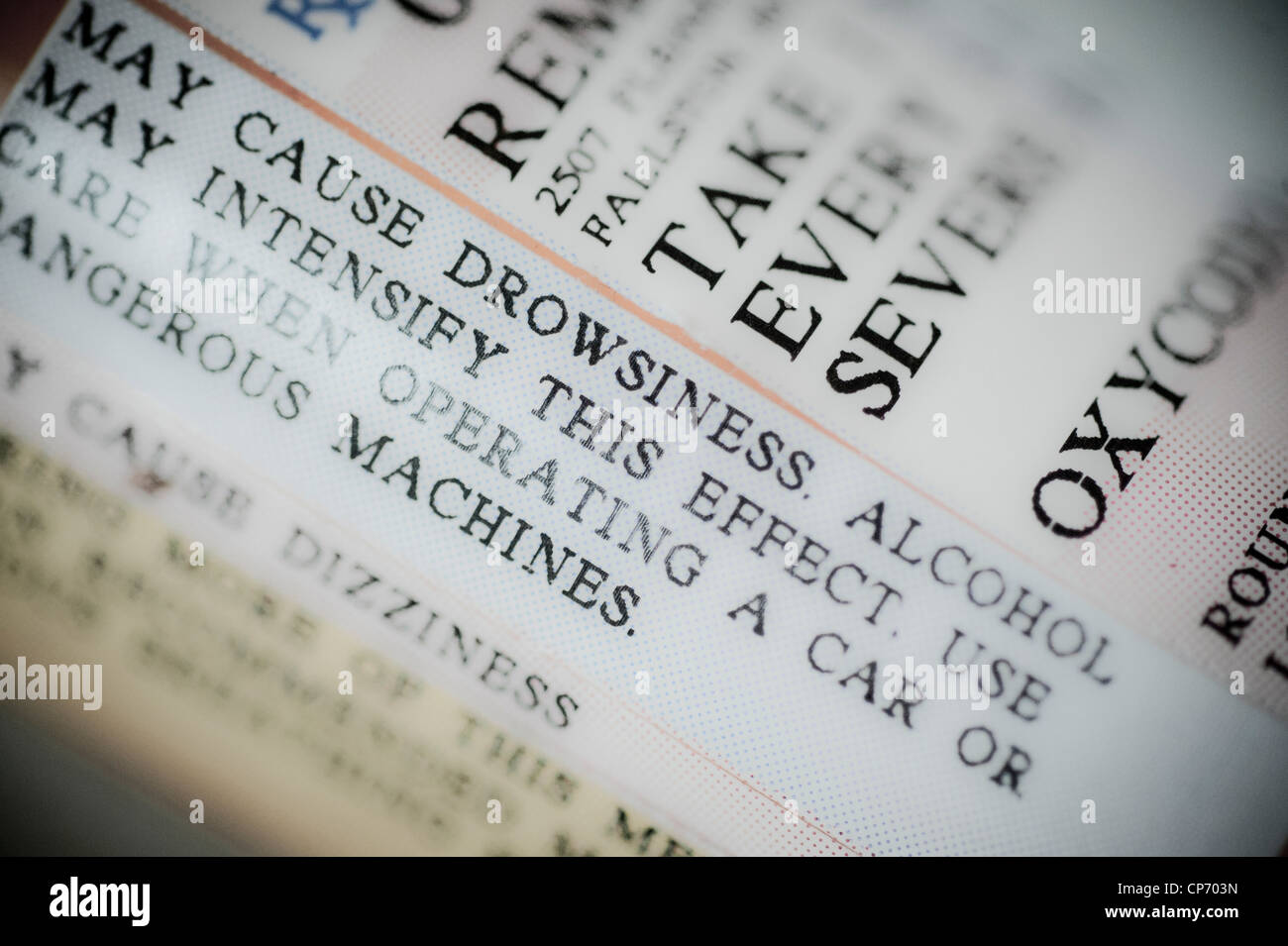 Pill bottle prescription label hi-res stock photography and images - Alamy