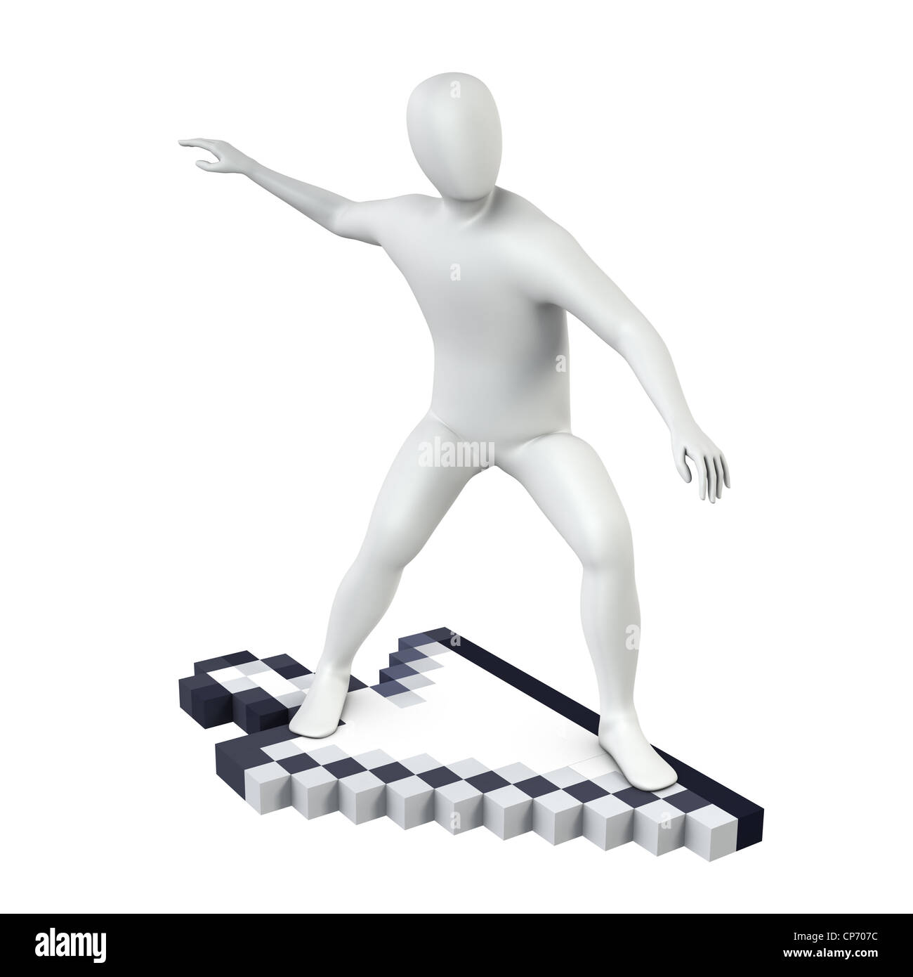 Male hand computer mouse Cut Out Stock Images & Pictures - Alamy