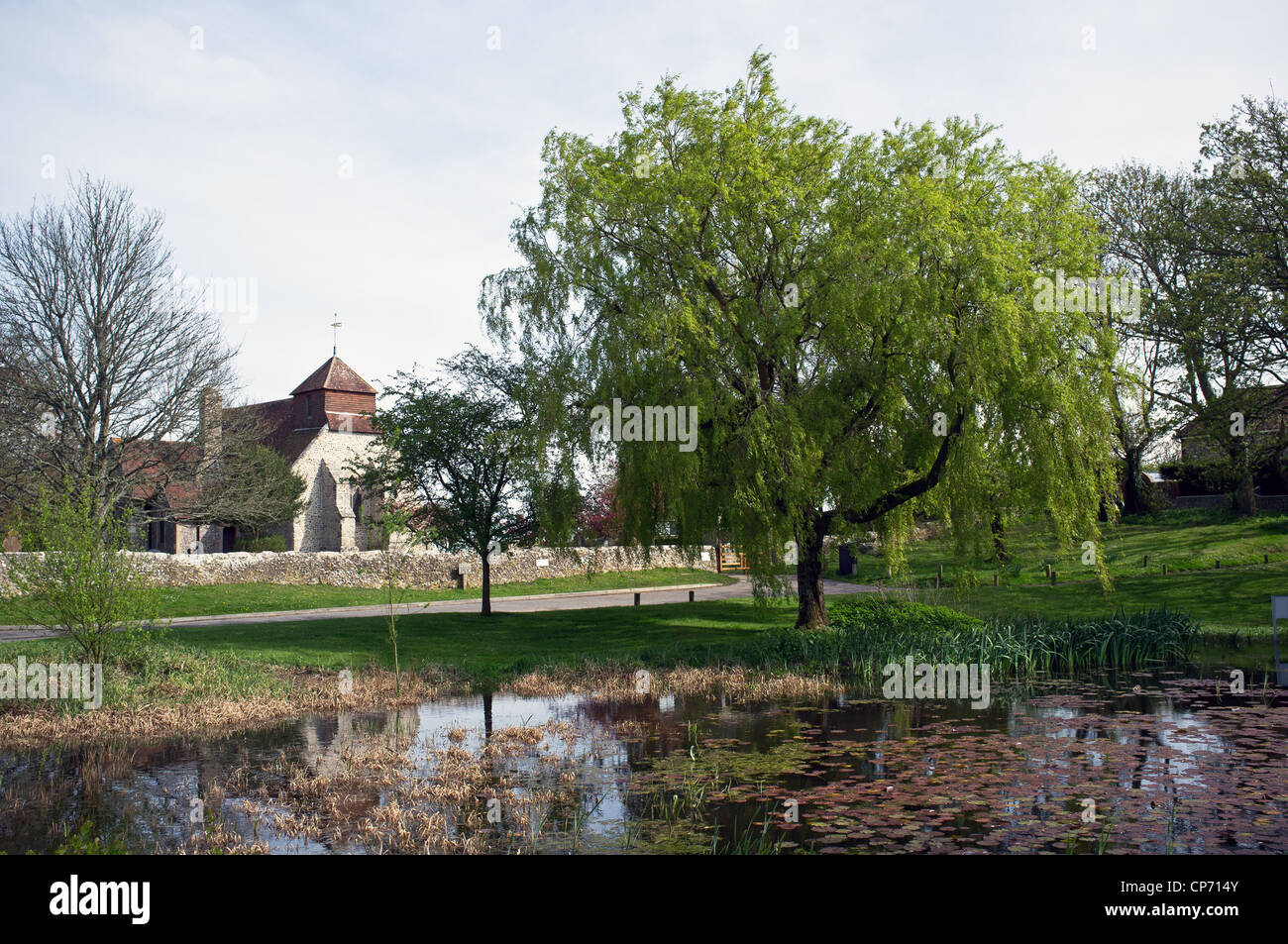 Friston Church in East Sussex Stock Photo - Alamy
