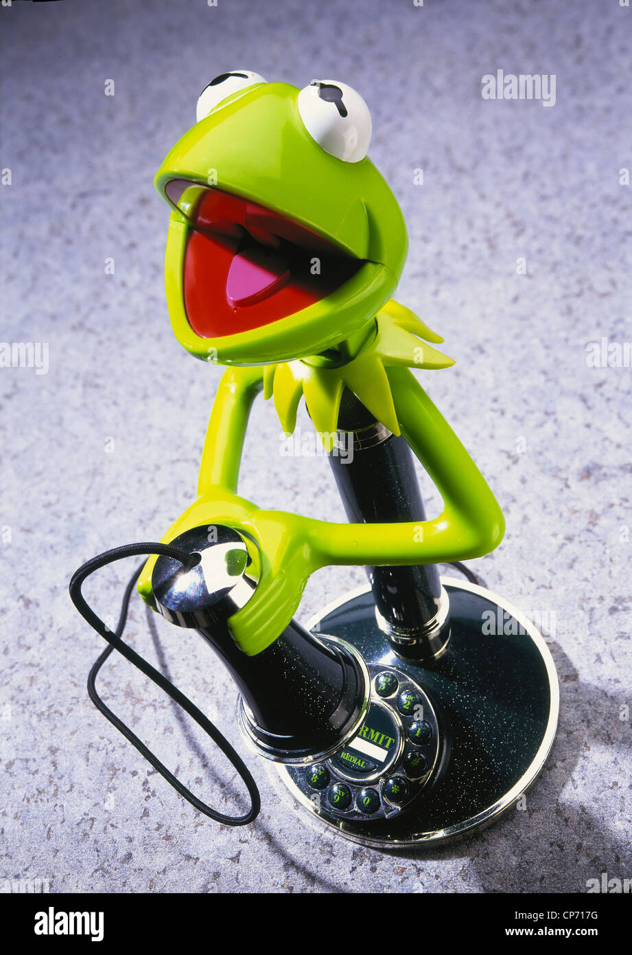 An old Kermit telephone Stock Photo - Alamy