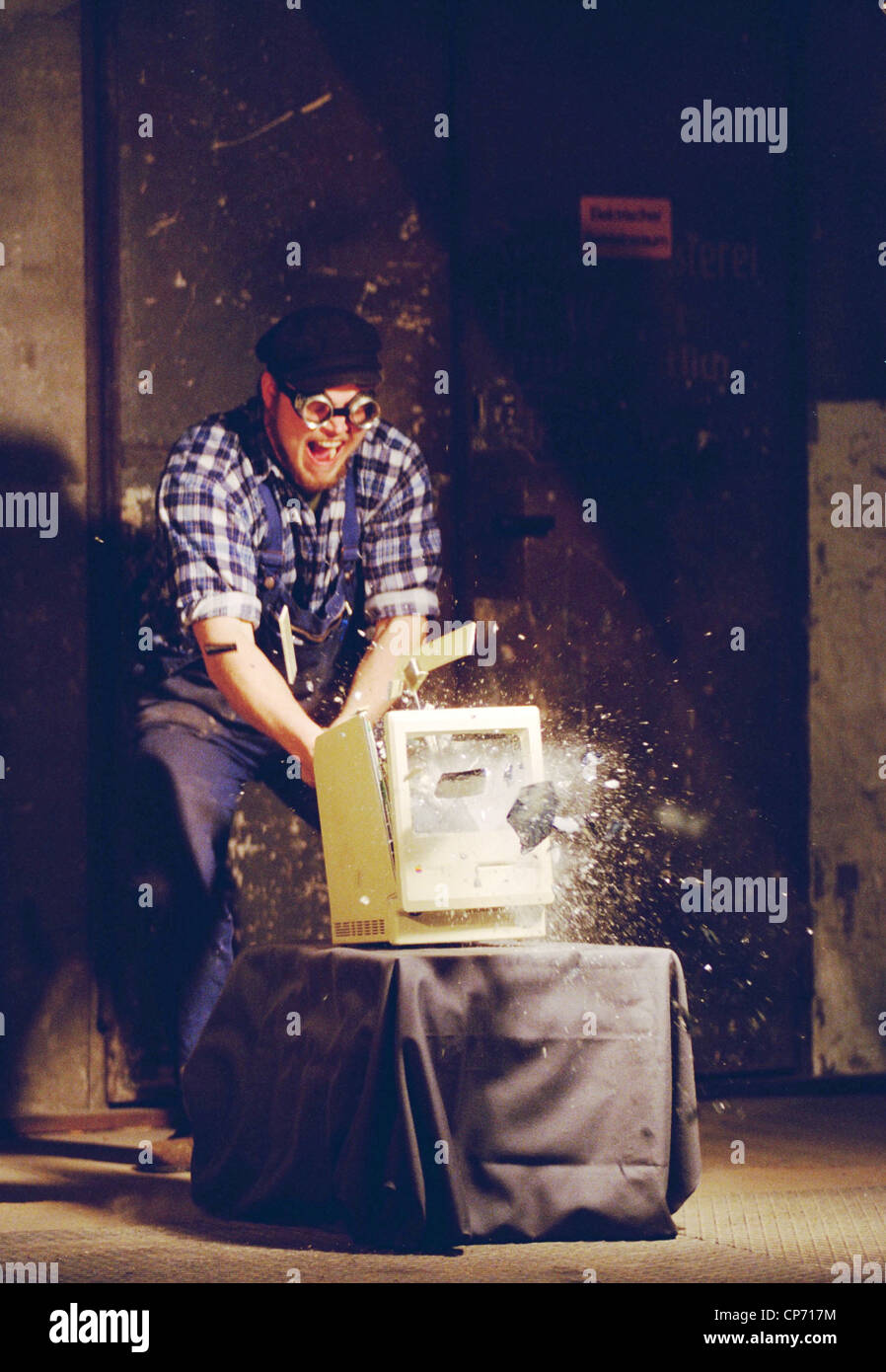 Man Destroy Computer High Resolution Stock Photography and Images - Alamy