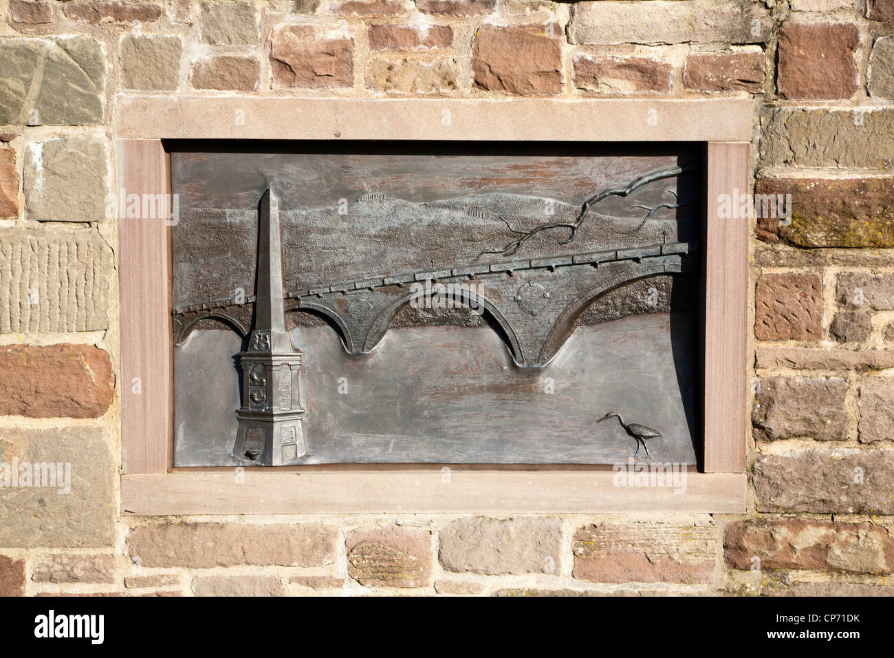 Plaque at North Inch showing 90th Light Infantry Memorial and Perth ...