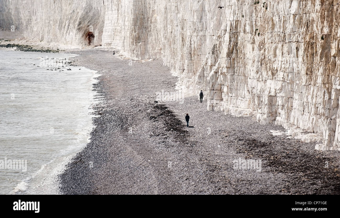 The iconic Seven Sisters in East Sussex in England in the UK Stock ...